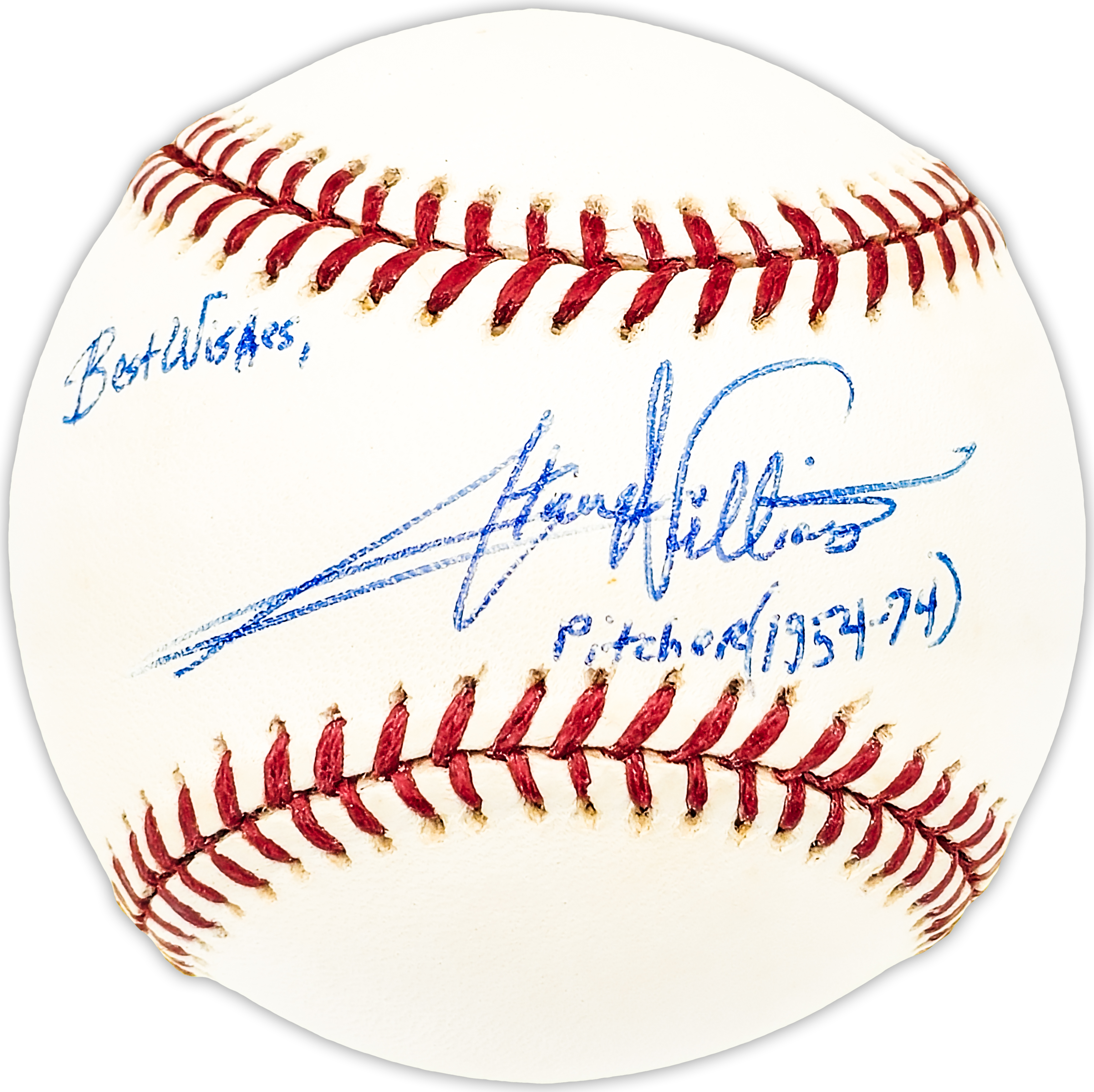 Stan Williams Autographed Official NL Baseball Los Angeles Dodgers ...