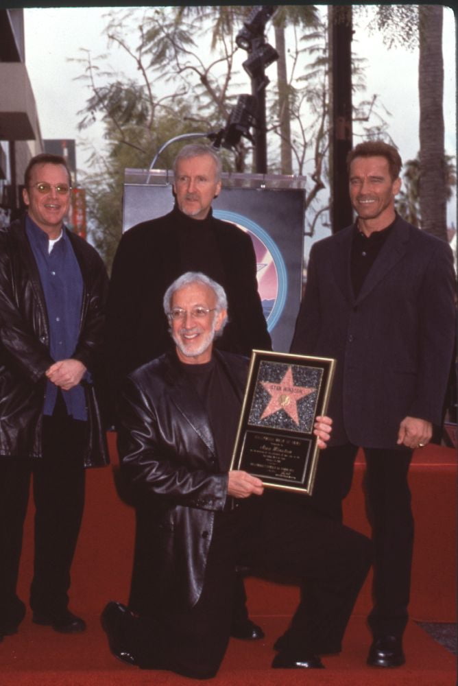 Stan Winston, Tom Arnold, James Cameron, And Arnold Schwarzenegger At ...