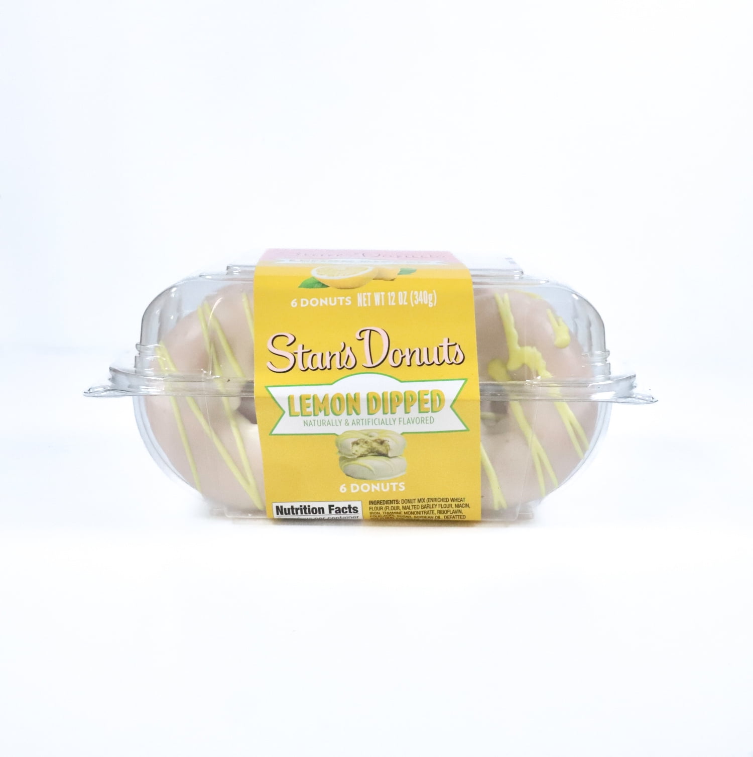 Stan’s Donuts Lemon Dipped Cake Donuts, 12 oz., 6 Count, Bakery ...