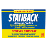 Stanback Headache Powder, Pain Reliever, 50 Count, Reduces Fever and ...
