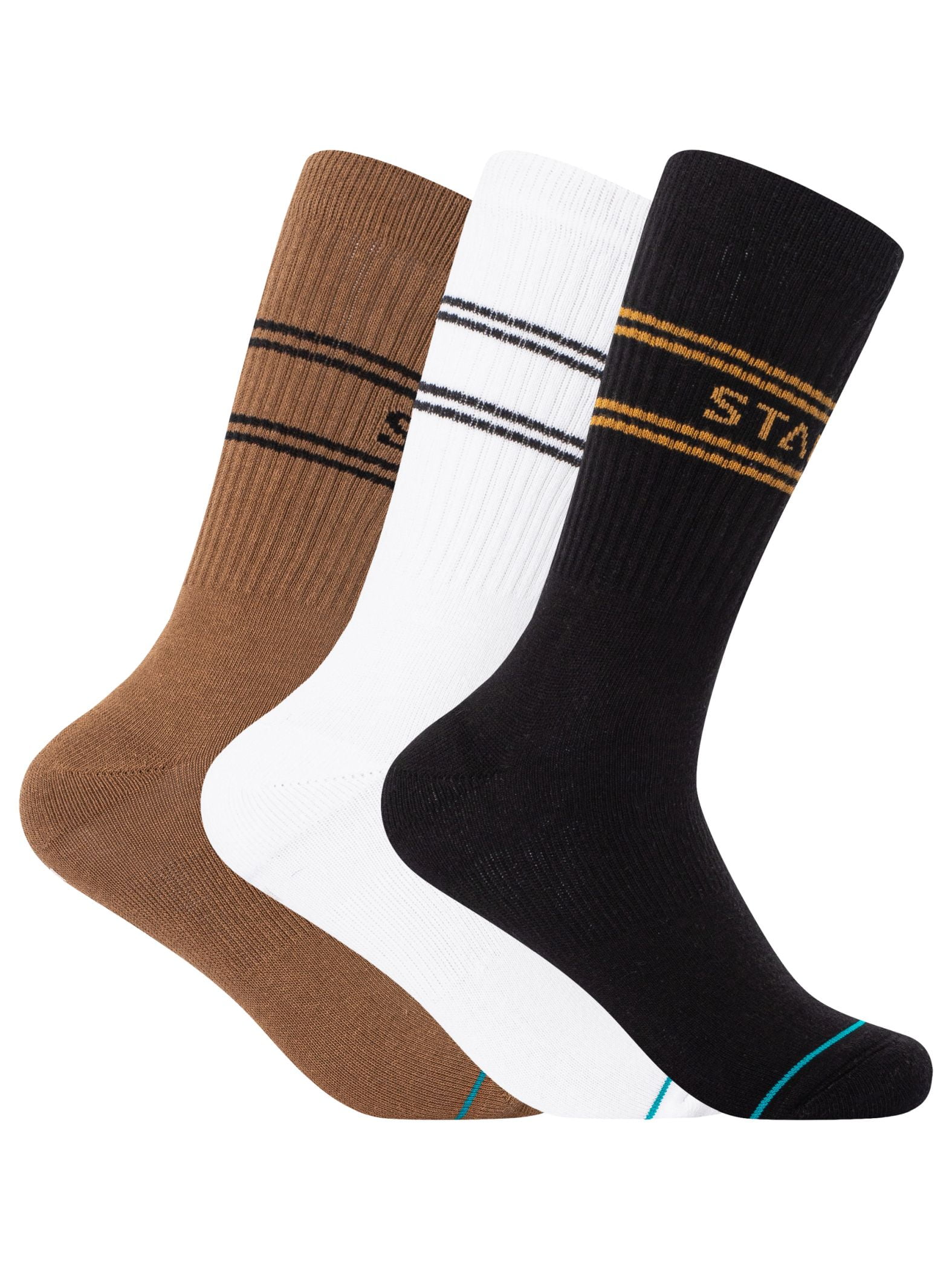 Stance 3 Pack Casual Basic Socks, Multicoloured - Walmart.com