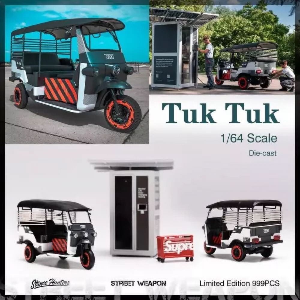 Stance HuntersÌÑStreet Weapon 1:64 Tuk Tuk Audi livery w/charging pile ...
