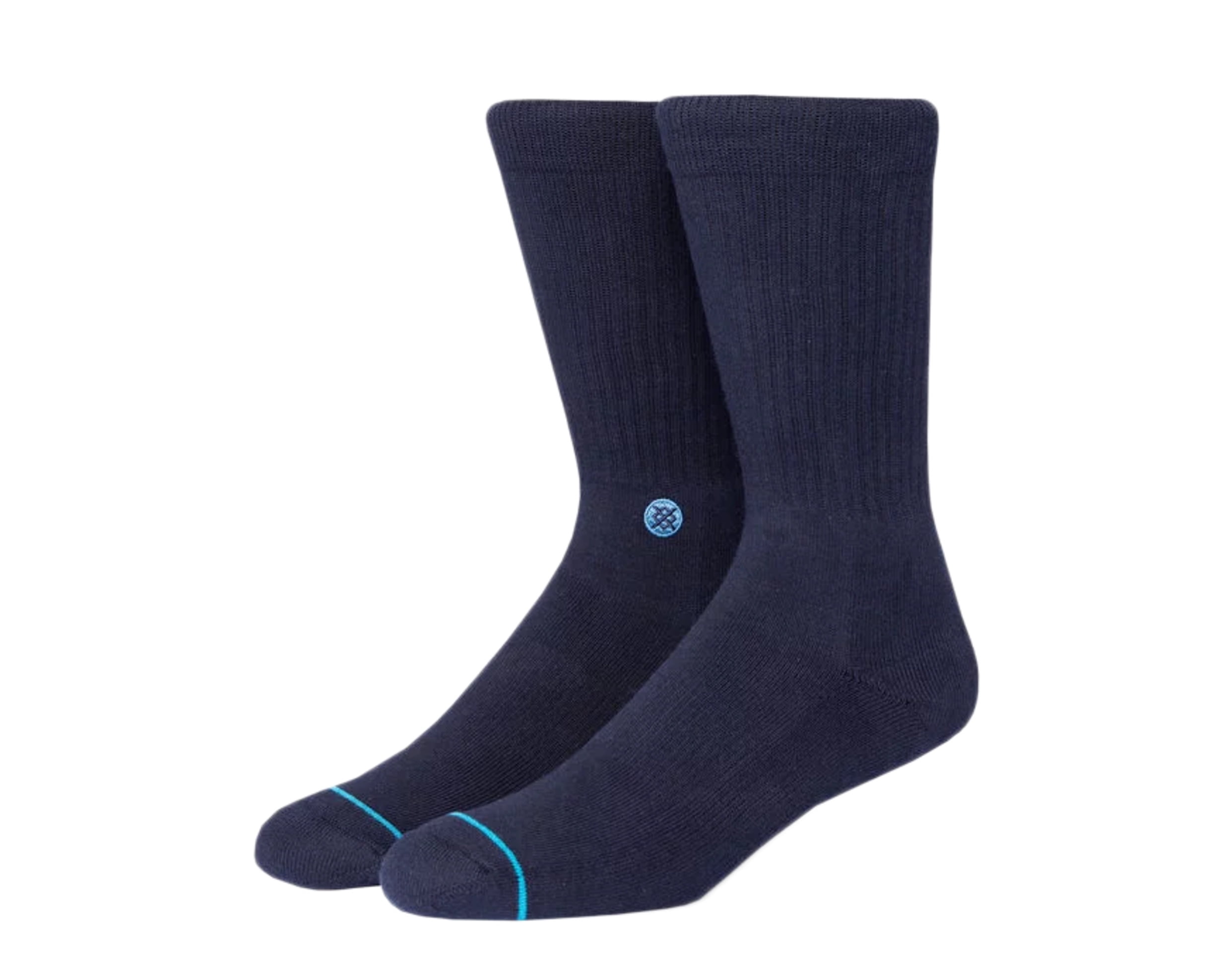 Stance Men's Icon Crew Socks Dark Navy - M311D14ICO-DAN Dark Navy ...