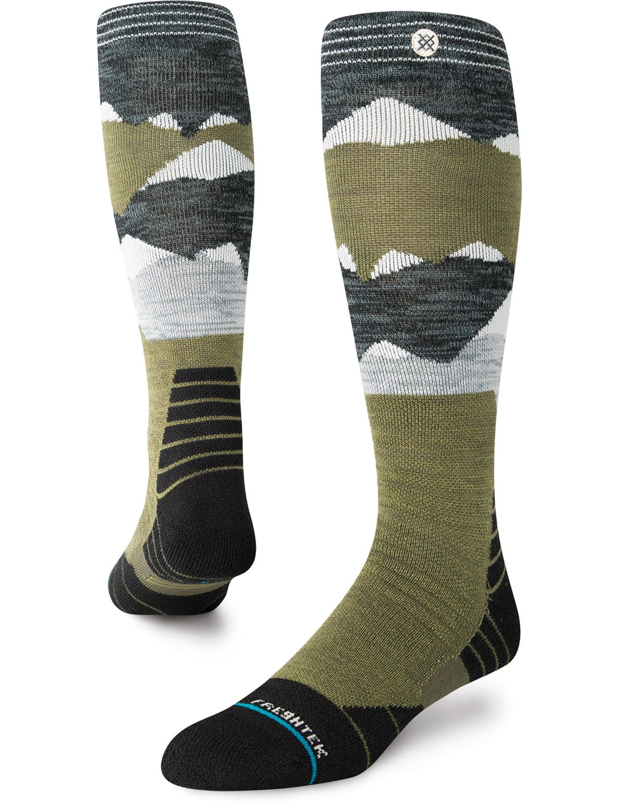 Stance Lonely Peaks Snow Socks Teal in size US 9 - 13 - Walmart.com