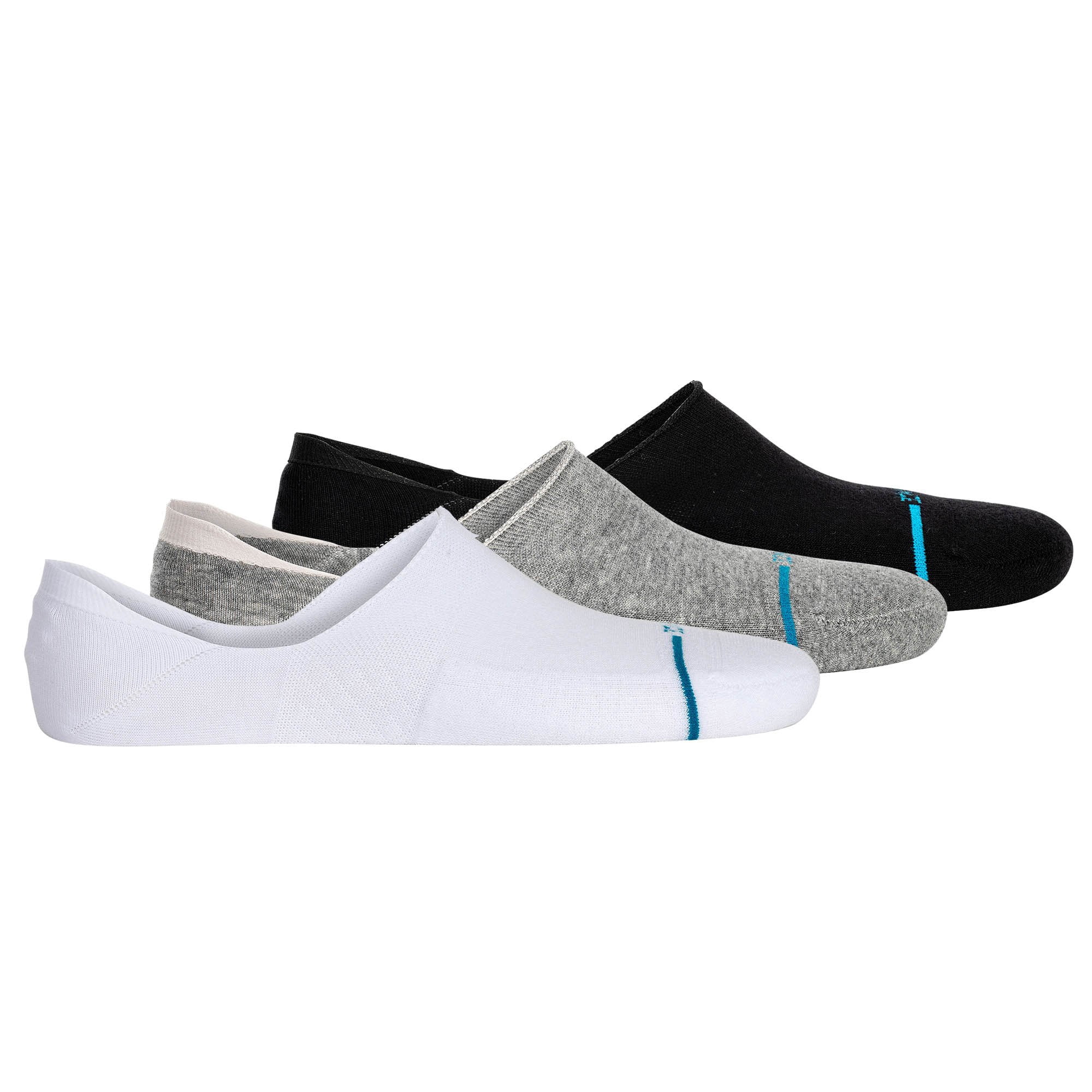 Stance Unisex Sneaker Socks 3-Pack - Icon No Show, Logo, Basic Black ...
