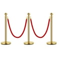 Stanchions and VelvetRopes, Stainless Steel Stanchion Post, RedVelvet ...
