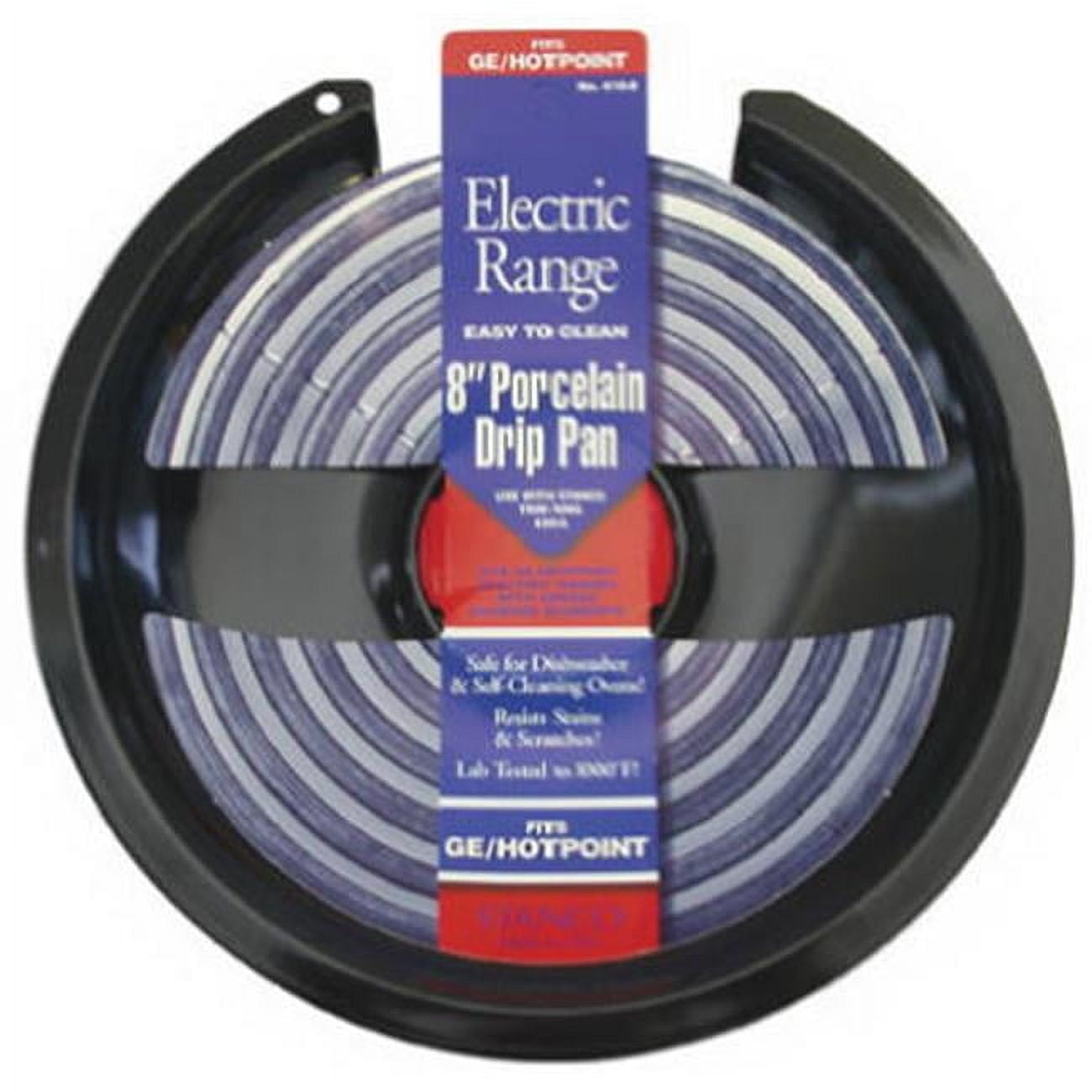 Stanco 410-8 Electric Range Drip Pan 8", Black Porcelain - Walmart.com