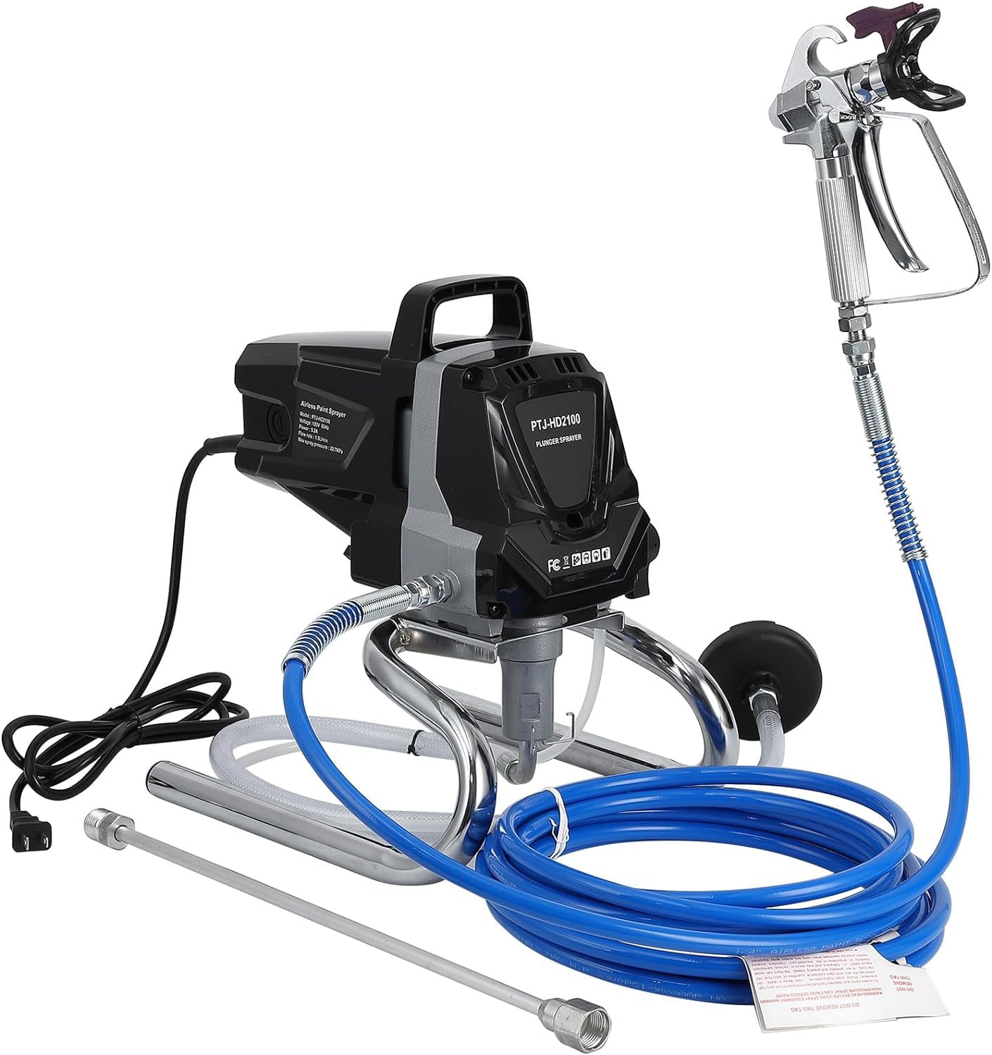 Stand Airless HVLP Paint Sprayer, High Efficiency, Thinning-Free ...
