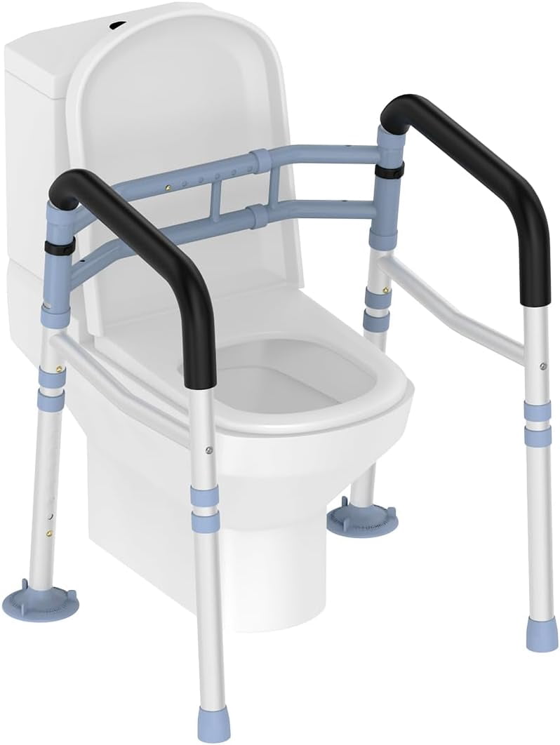 Adjustable Bathroom Handrail Delog Stand Alone Toilet Safety Rail ...
