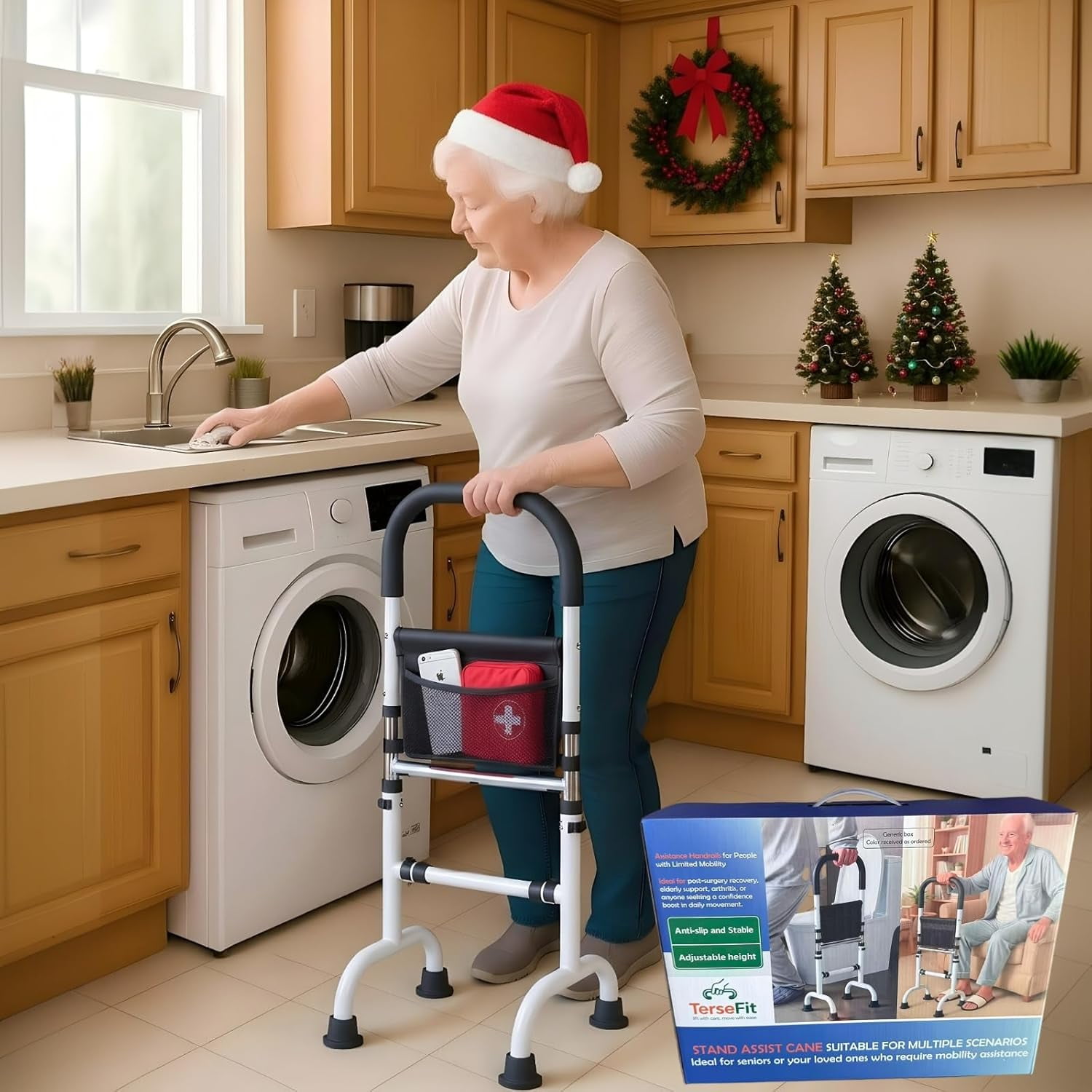 Stand Assist Aid for Elderly; Quad Walking Canes for Seniors; Couch ...