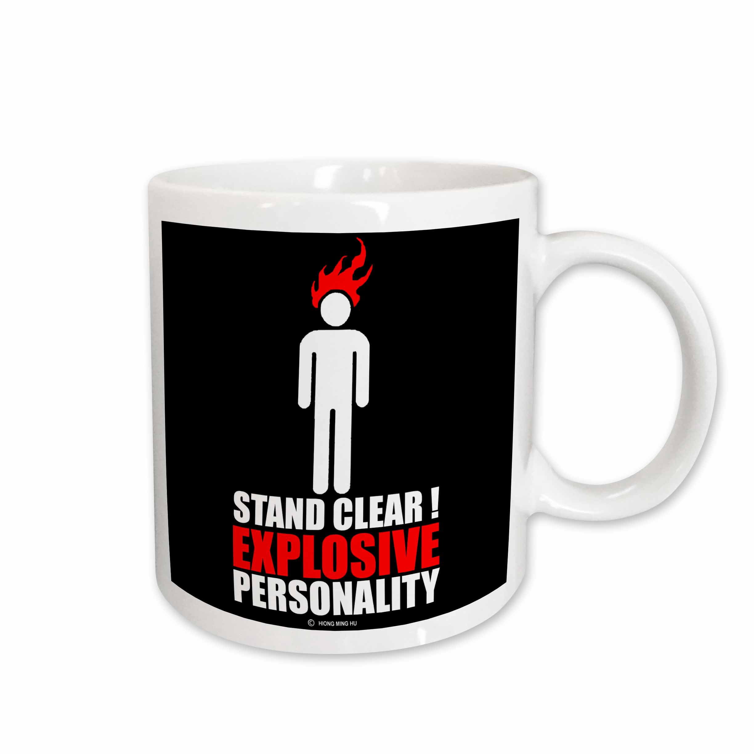 3drose, Stand Clear Explosive Personality M, 15oz Mug - Walmart.com