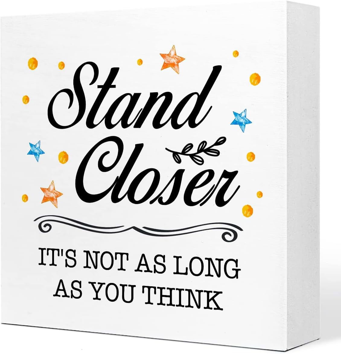 Stand Closer It's Not As Long As You Think Bathroom Wooden Sign Desk ...