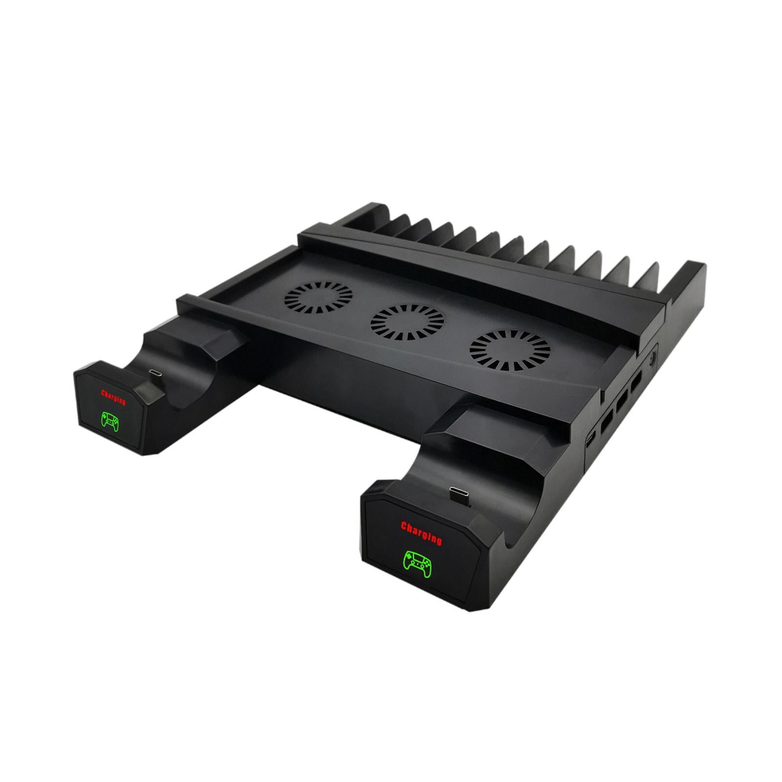Stand Cooling Fan Station, 5 Console , with Dual Controller Port, Game ...