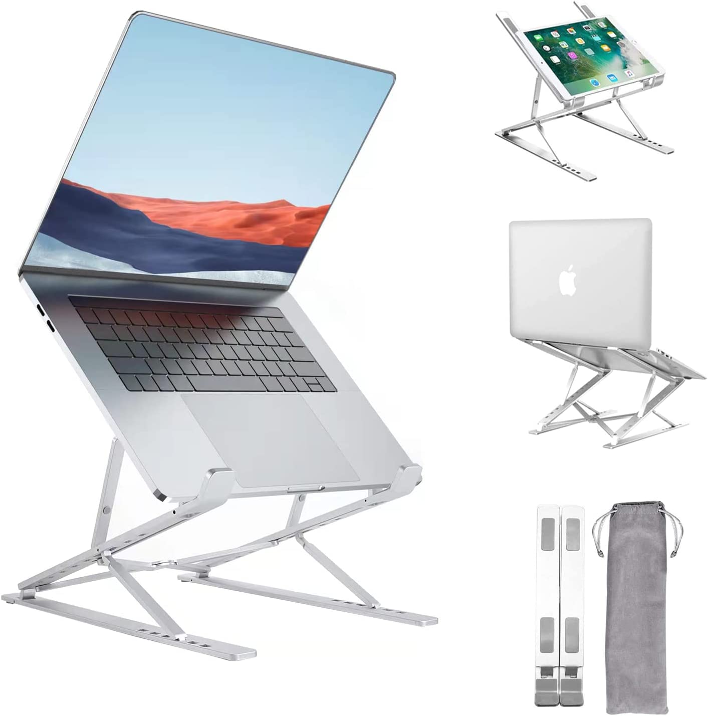 Stand for Desk，Stable MacBook Pro Stand，Ergonomic Aluminum Computer ...