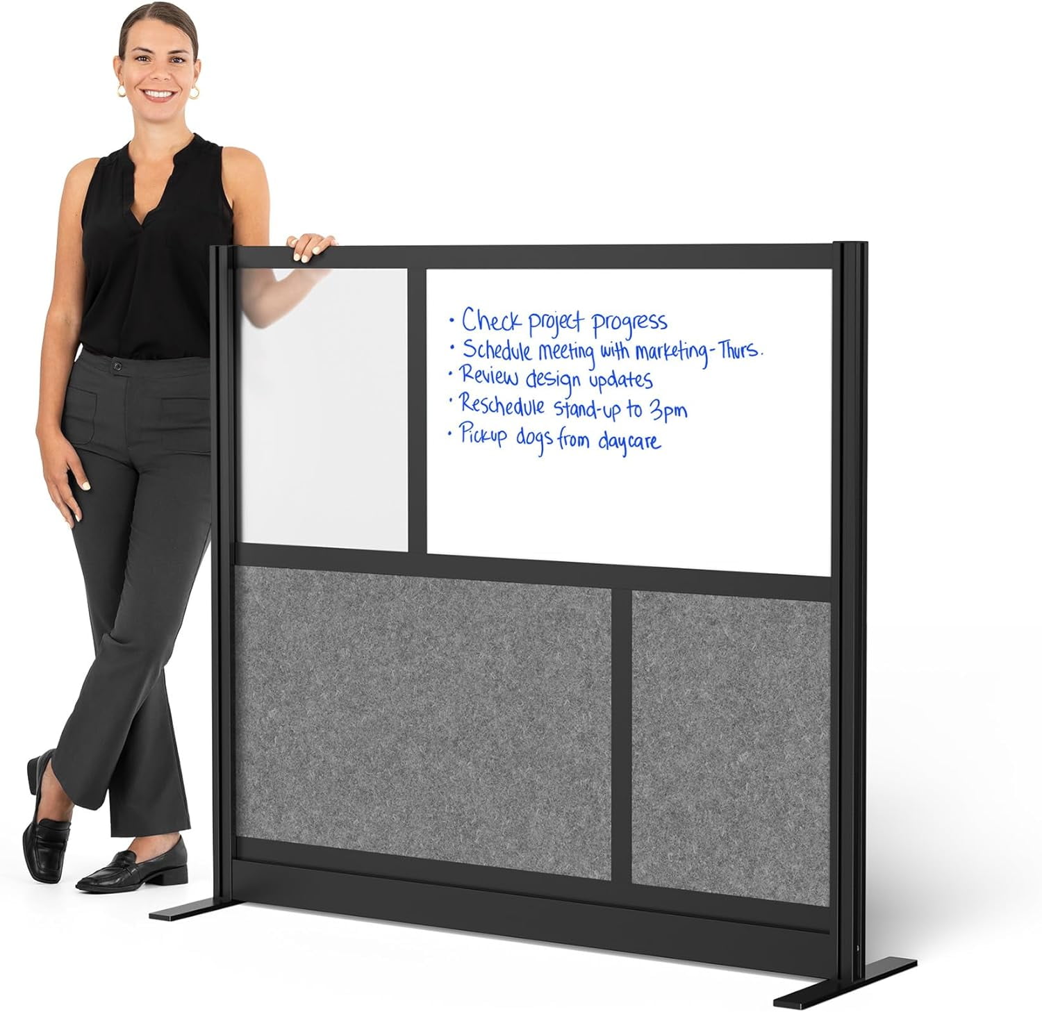 Stand Up Desk Store Workflow Modular Wall | 53'' x 48'' Wall ...