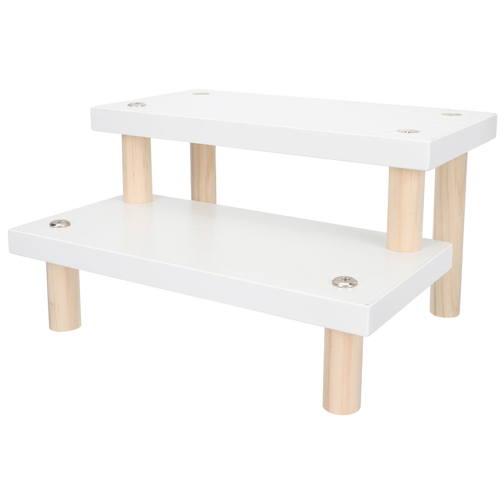 Stand Display Riser Wood Rack Step Shelf Holder Tier Wooden 2 Retail ...
