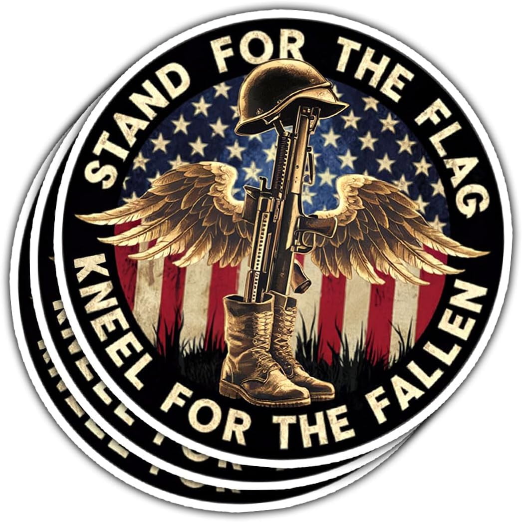 Stand for The Flag, Kneel for The Fallen US Army Veteran Car Decal ...
