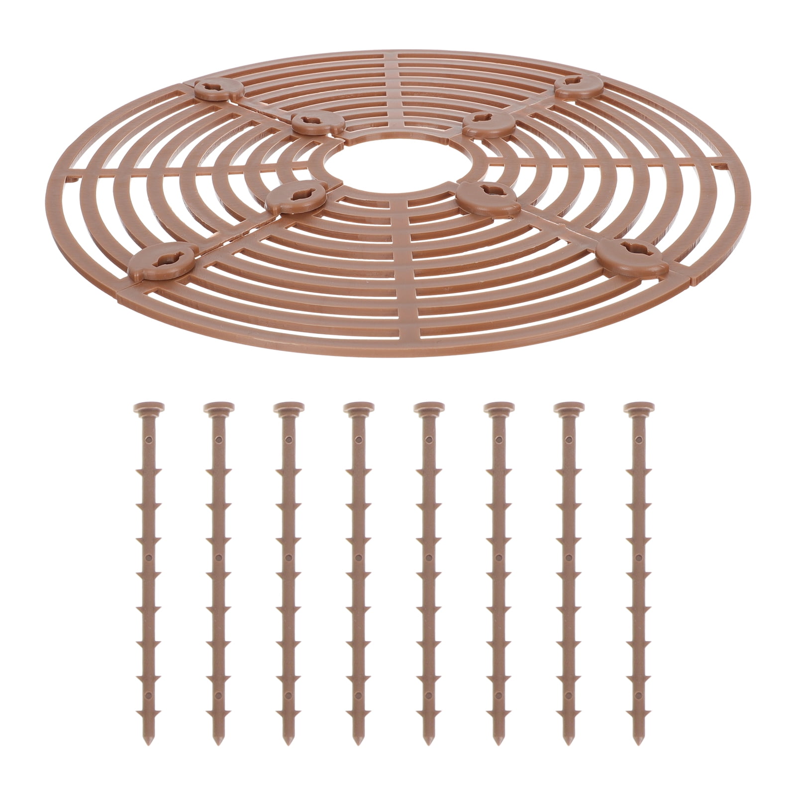 Stand Indoor Plant Plant Pot Cover Plant Pot Grid Baby 17x17cm Brown ...