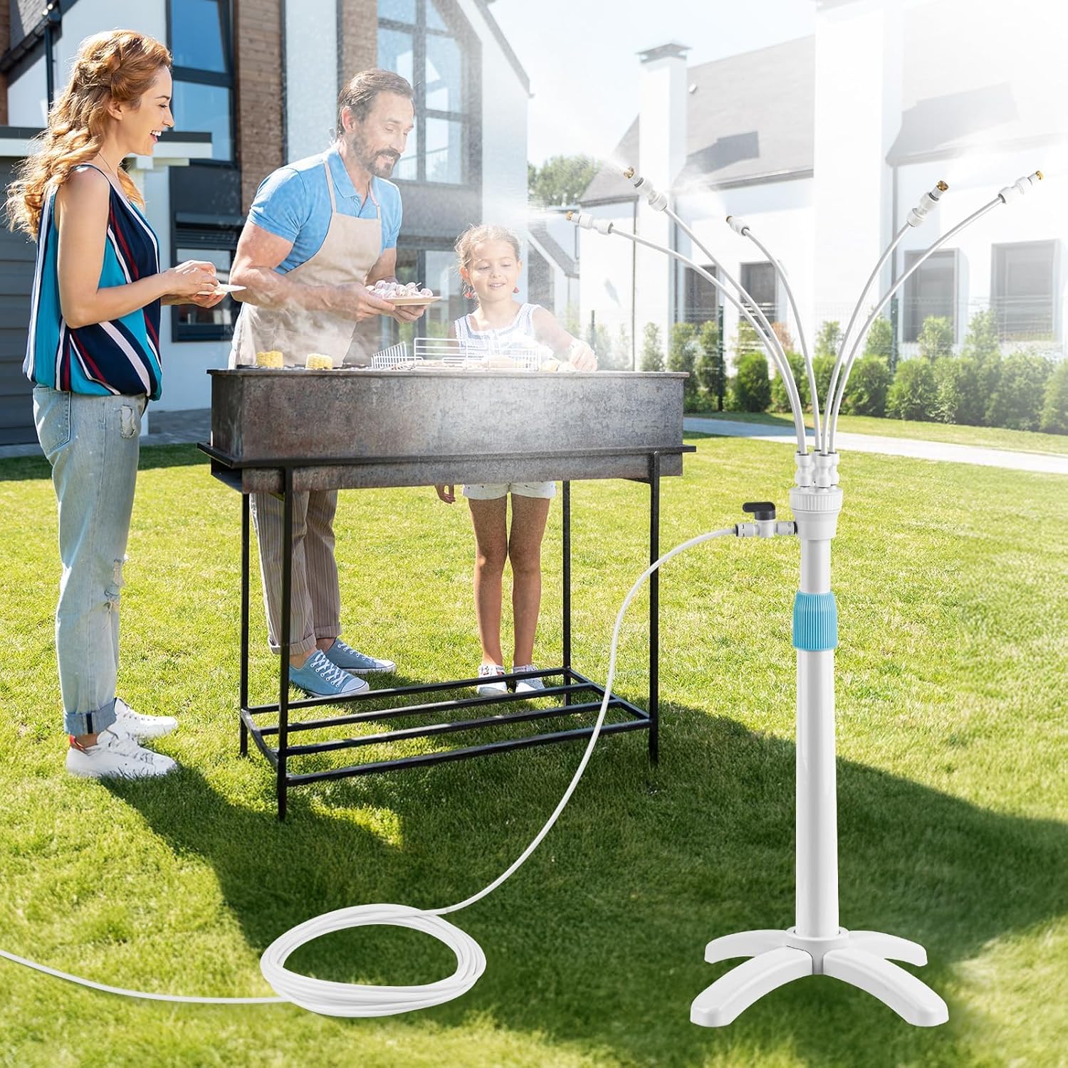 Stand Misters for Outside Patio, Up with Adjustable 46in Height, 5 ...