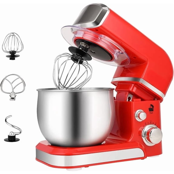 6.5 QT 10 Speeds Tilt-Head Electric Stand Mixer, 3-In-1 Kitchen Mixer ...