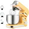 3.2Qt Compact Stand Mixer, 6 Speeds, Kitchen Mixer with Attachments ...
