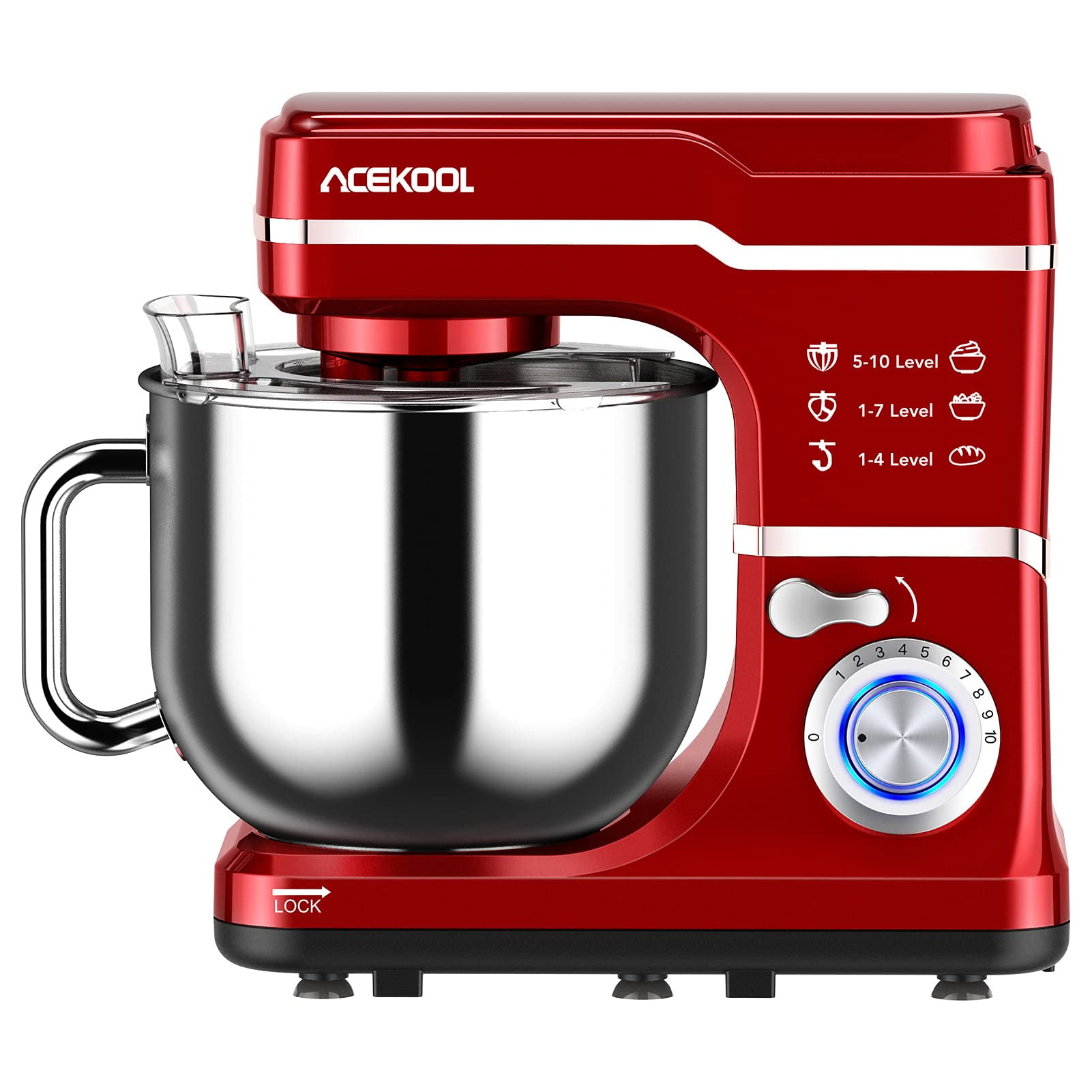 Stand Mixer, 660W 10-Speed Mixers Kitchen Electric Stand Mixer with 7.5 ...