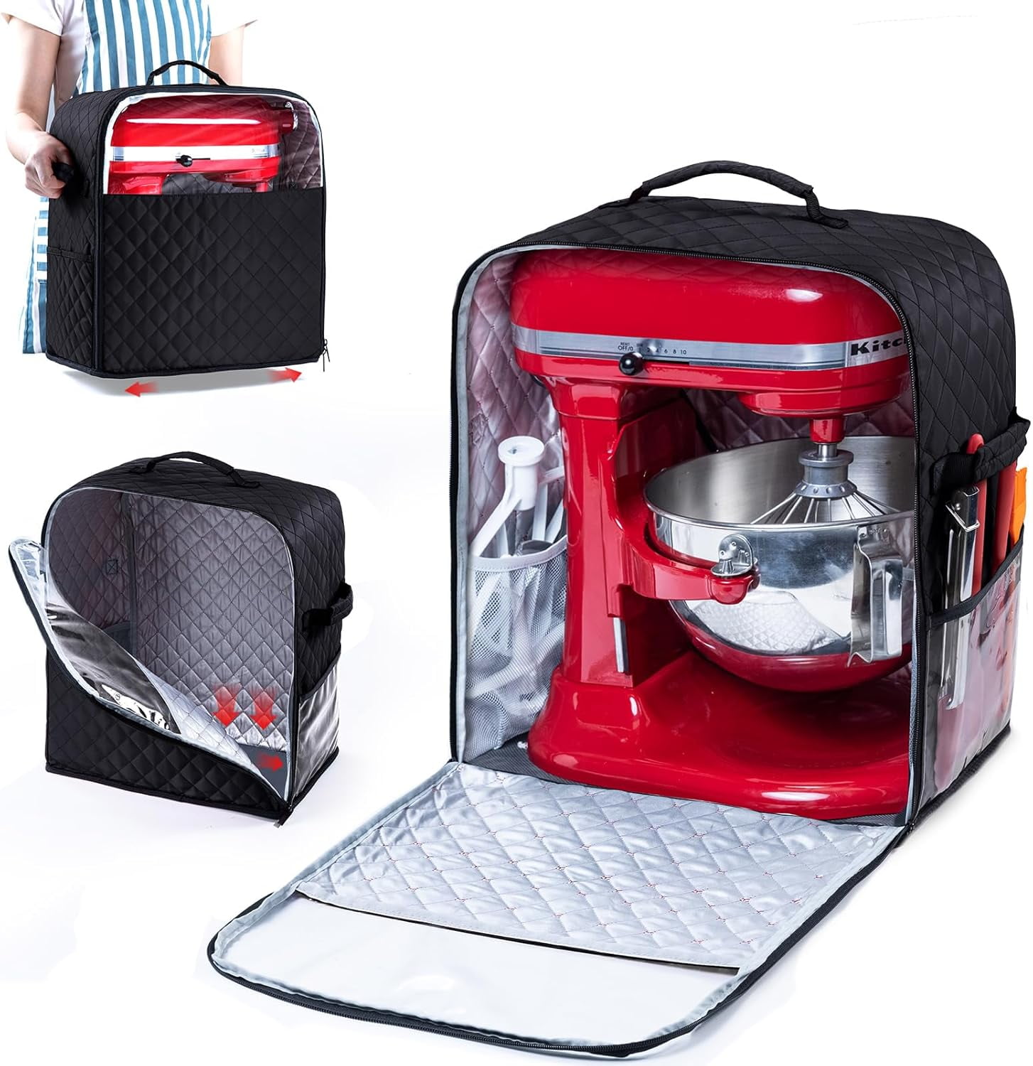 Stand Mixer Cover,Compatible with KitchenAid Mixer-Storage Bag for 4.5 ...