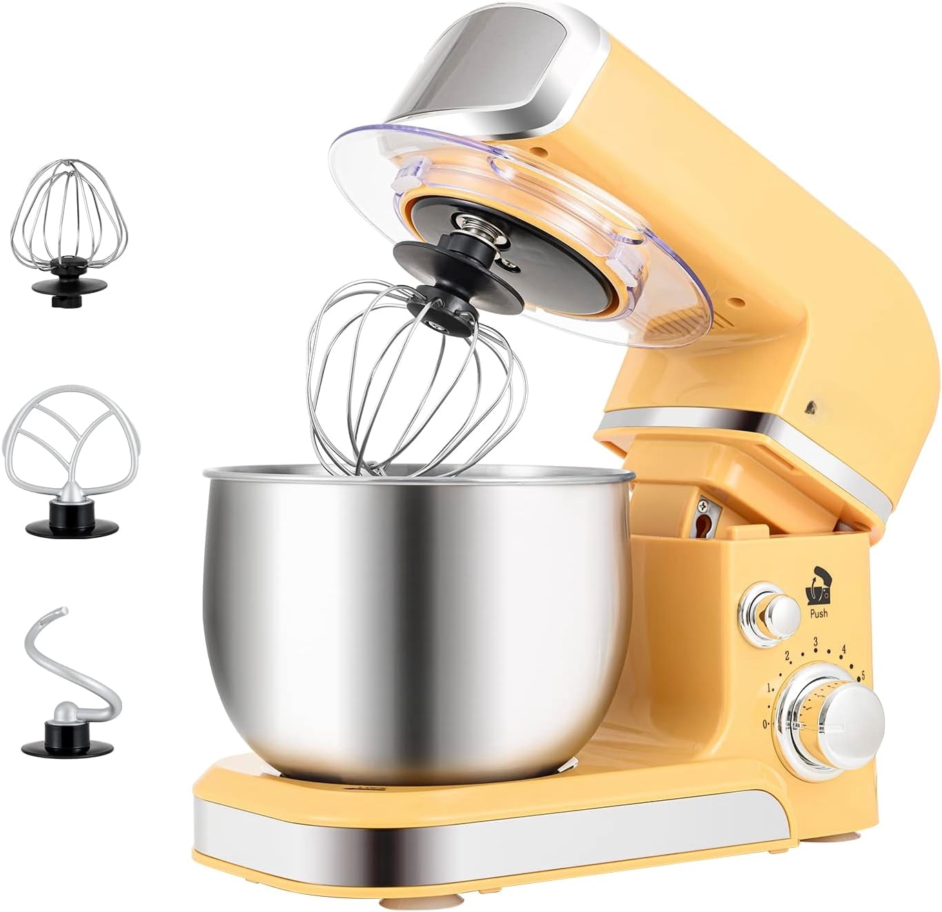 Stand Mixer, Small Electric Food Mixer, Speeds Portable Lightweight ...