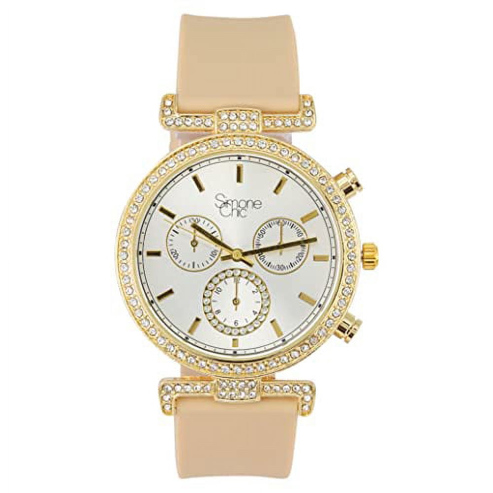Stand Out Get Noticed! Big Face Ladies Bejeweled Rubber Iced Out ...
