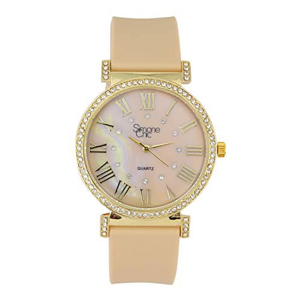 Stand Out Get Noticed! Big Face Ladies Bejeweled Rubber Iced Out ...