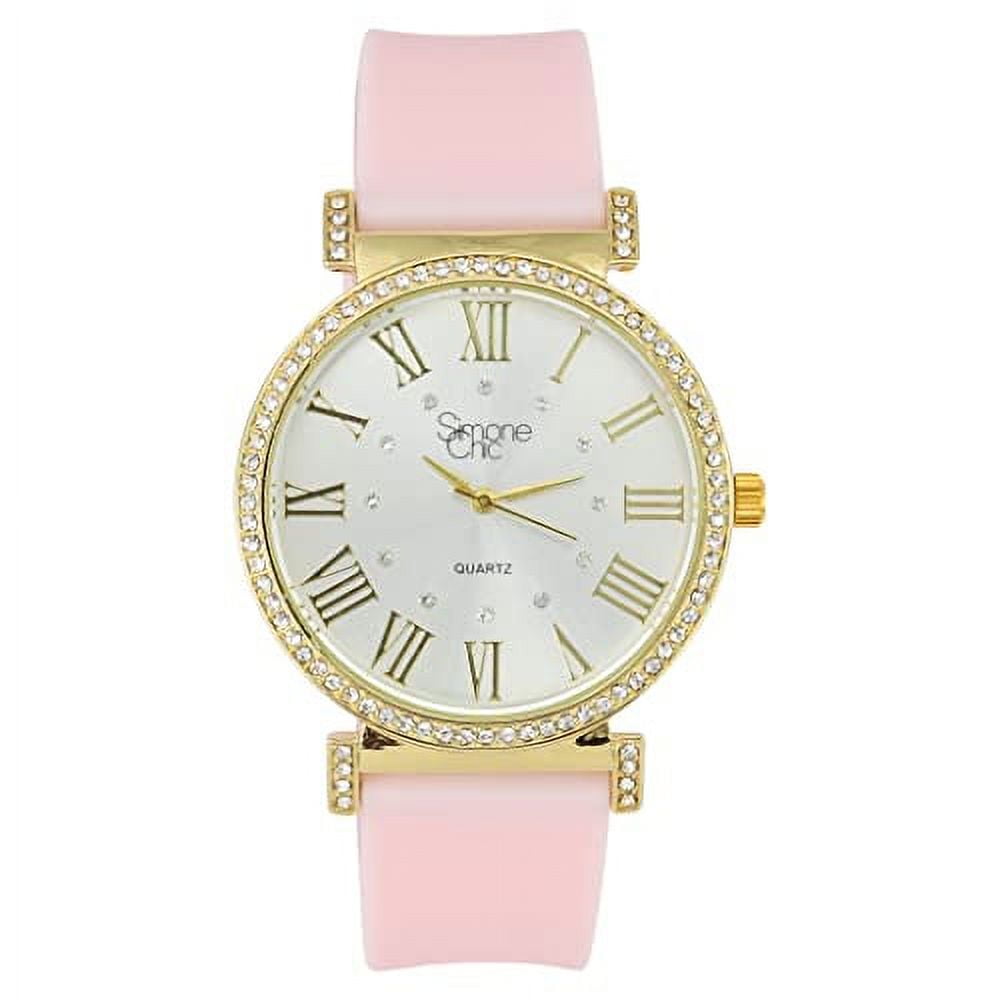 Stand Out Get Noticed! Big Face Ladies Bejeweled Rubber Iced Out ...