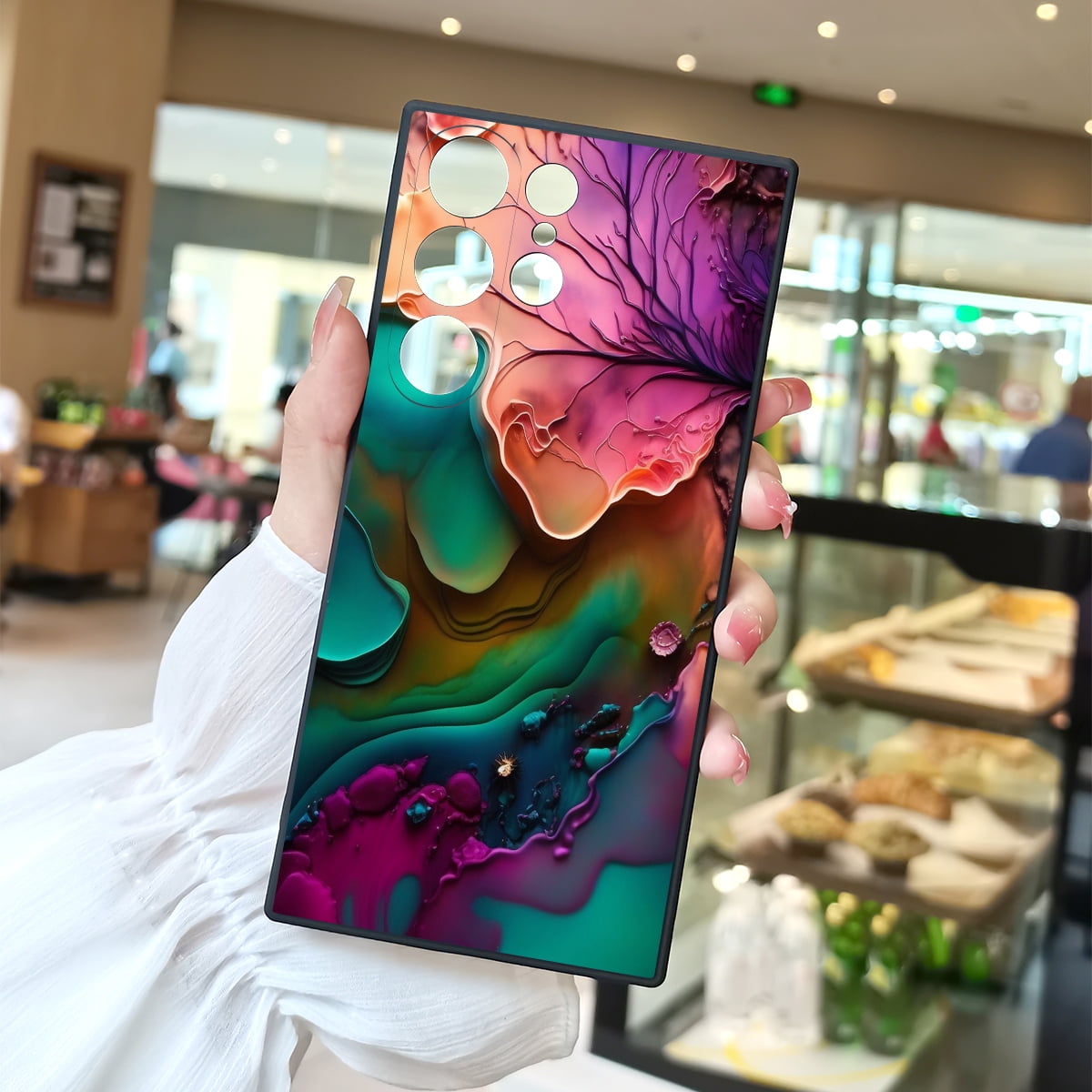 Stand Out from the Crowd: Quirky Art Print Frosted Dual Layer Colorful ...