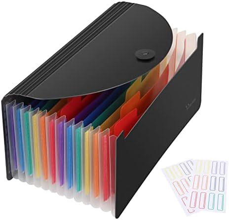 Stand Receipt Organizer Folder - 13 Pockets Expanding Coupons Storage ...