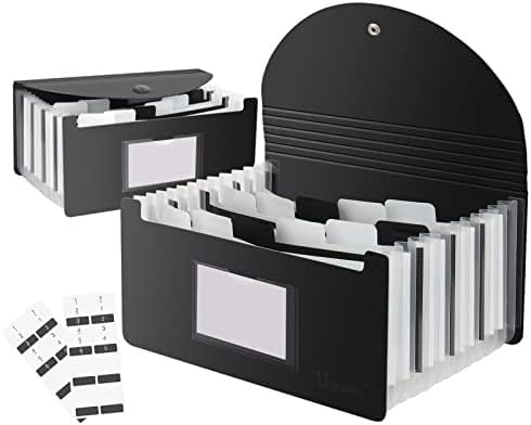 Stand Receipt Organizer Folder - 13 Pockets Expanding Coupons Storage ...