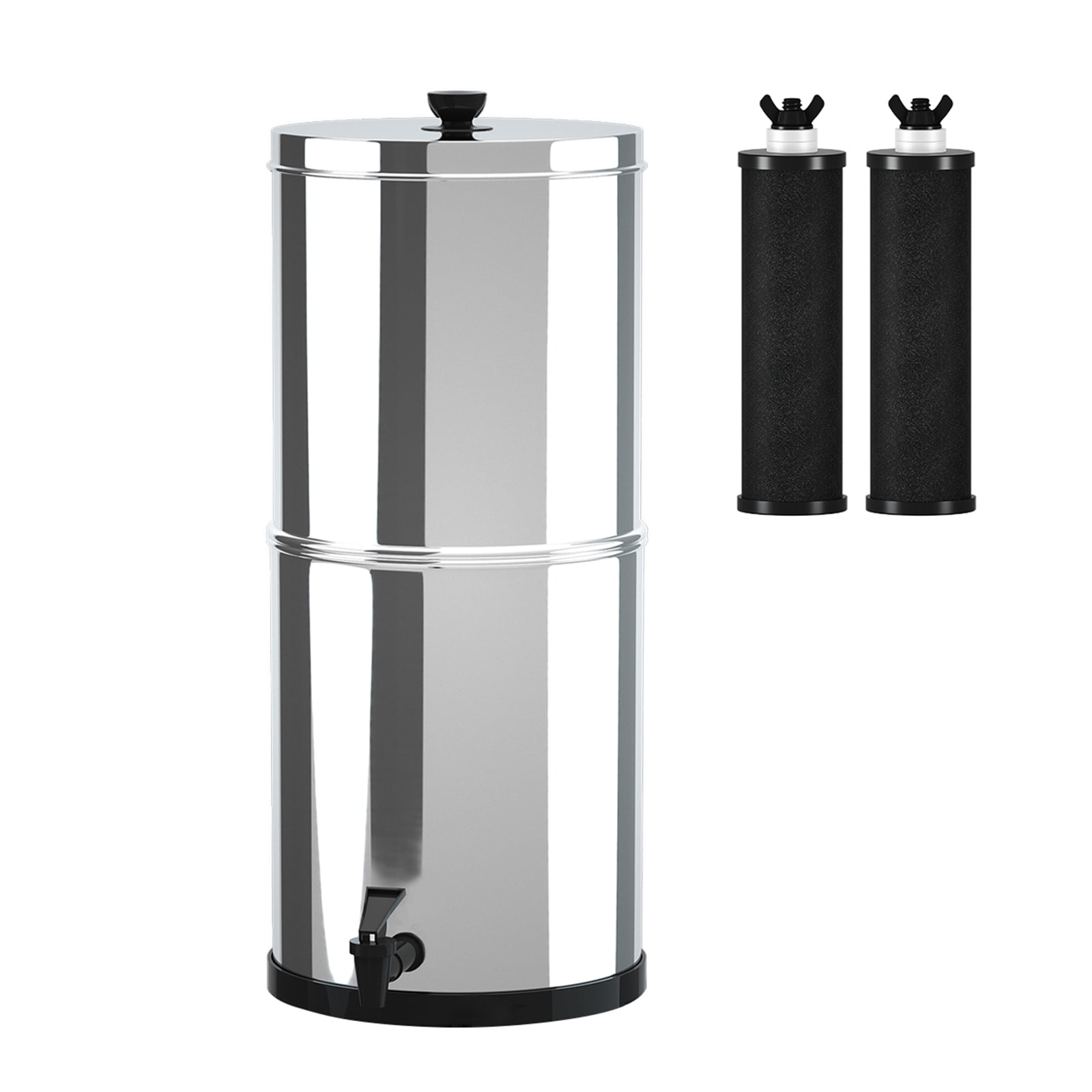 , Stand Silver Water Filter Water Bucket Qisuo Stainless Steel Water ...