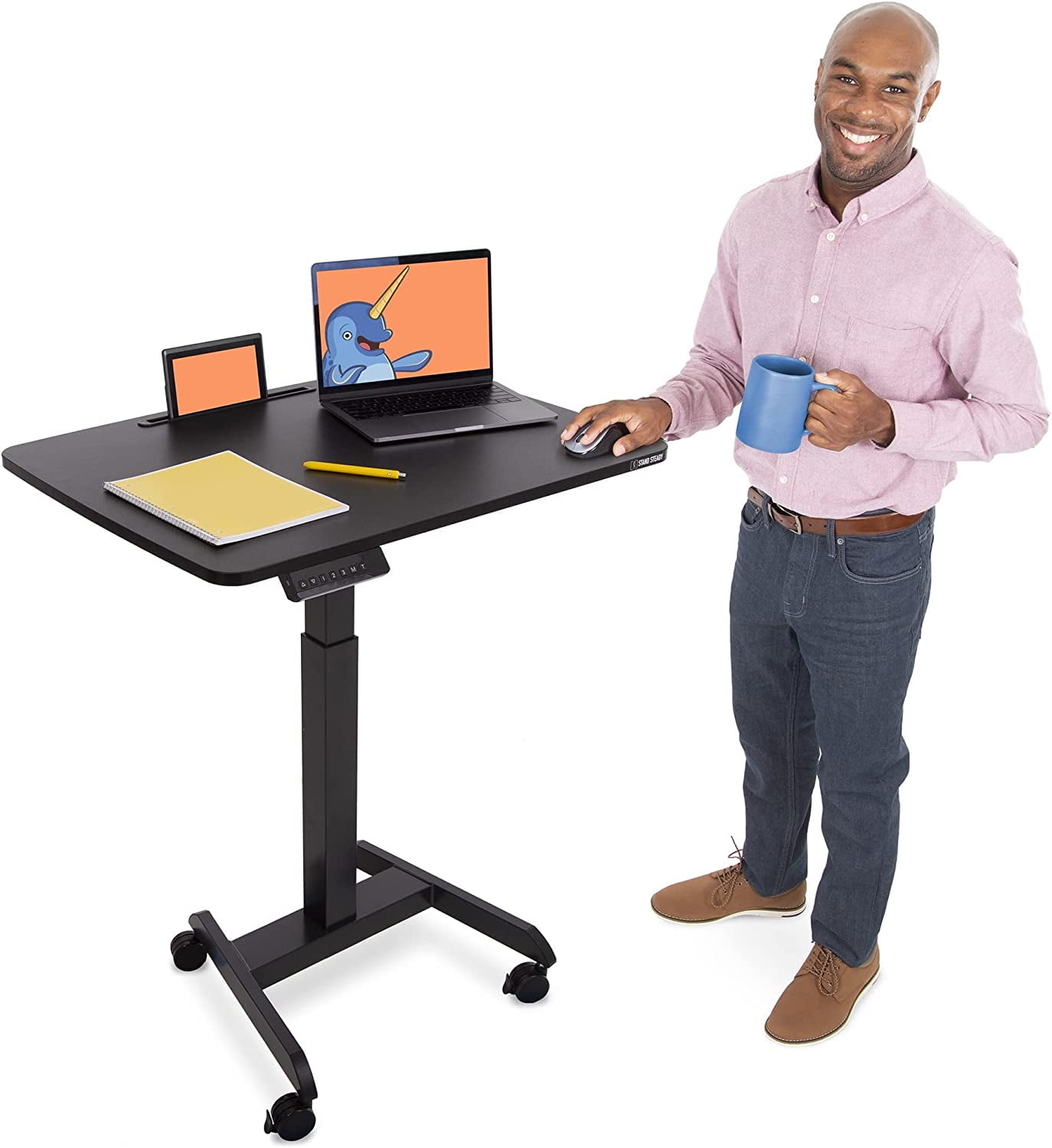 Stand Steady Cruizer Electric Extra Large Mobile Podium | 31" Portable ...