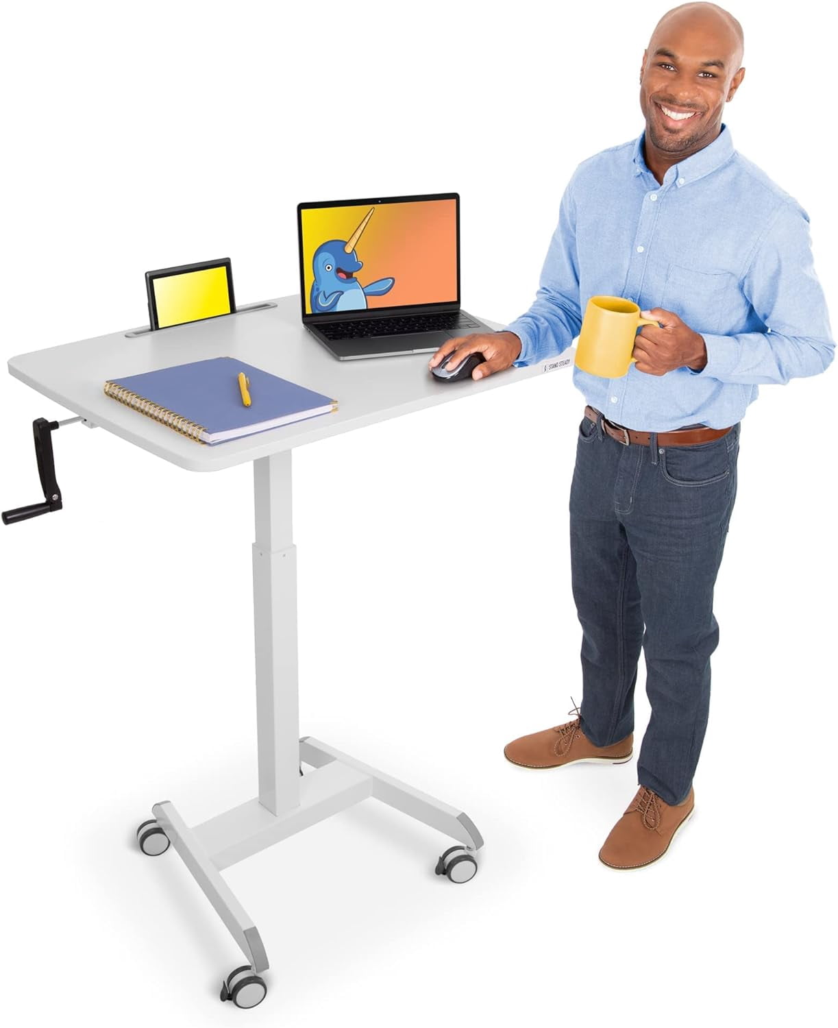 Stand Steady Cruizer Extra Large Mobile Podium | 31in Portable Standing ...