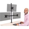 VIVO Gaming Desktop Triple Monitor Adjustable Stand, 3 Screens up to 30 ...