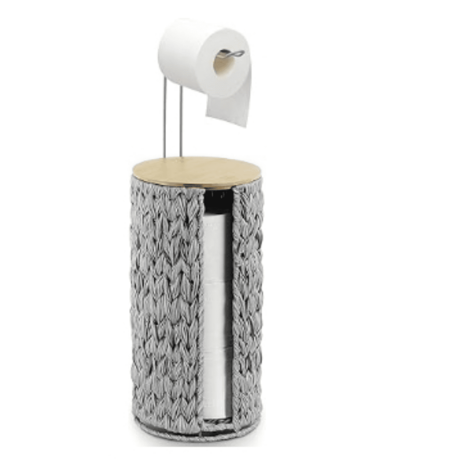 Stand Toilet Paper Storage with Lid Spare Extra 3 Rolls of Toilet ...