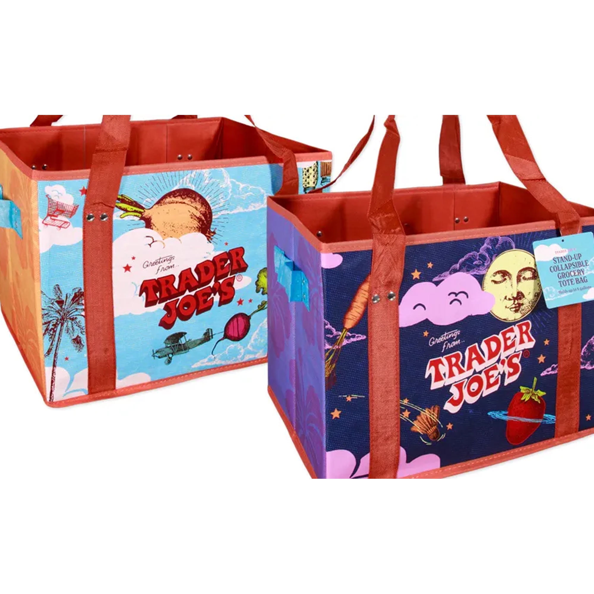 Stand-Up Collapsable Grocery Tote - Walmart.com