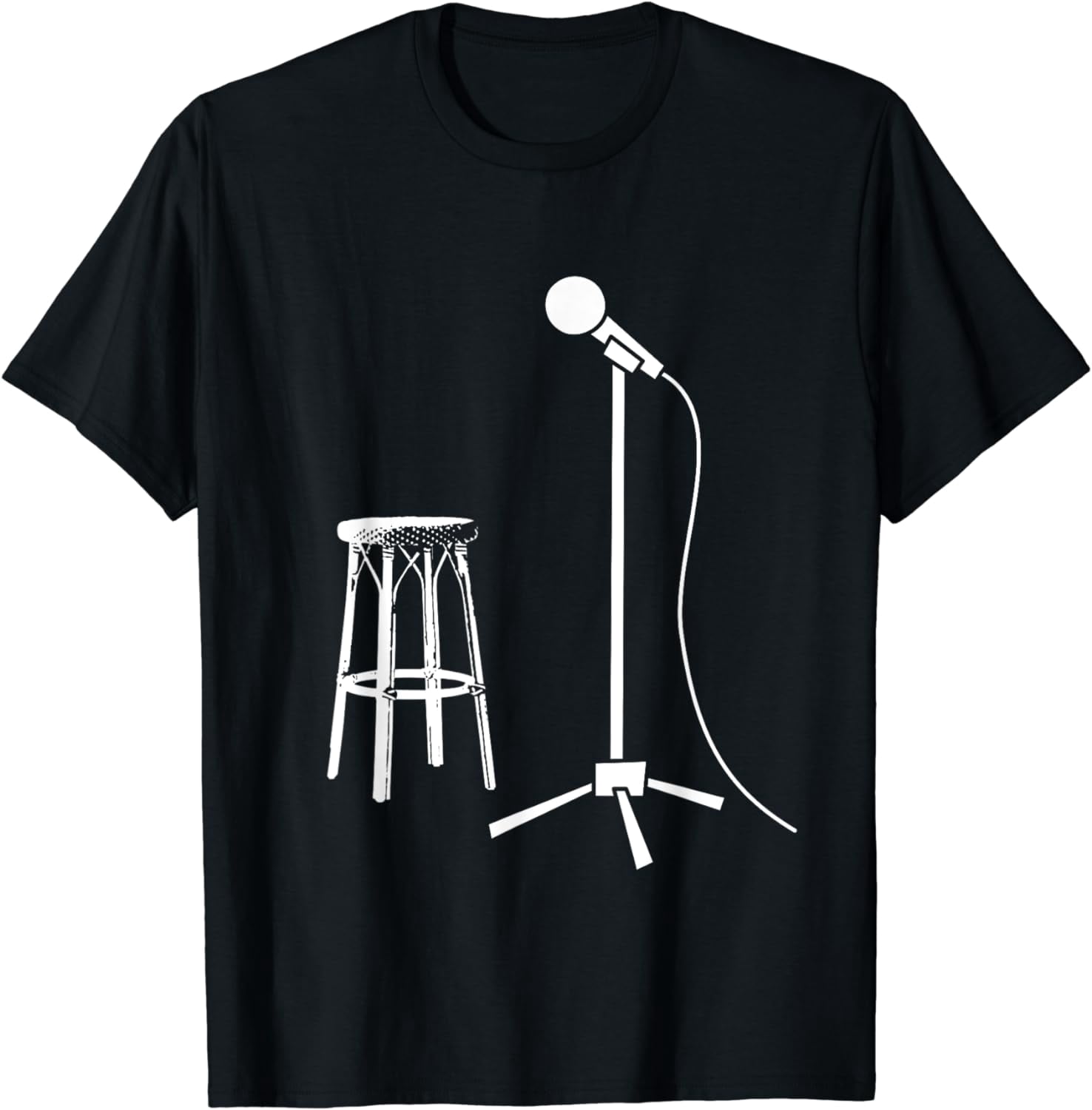 Stand Up Comedy Comedian Microphone T-Shirt - Walmart.com