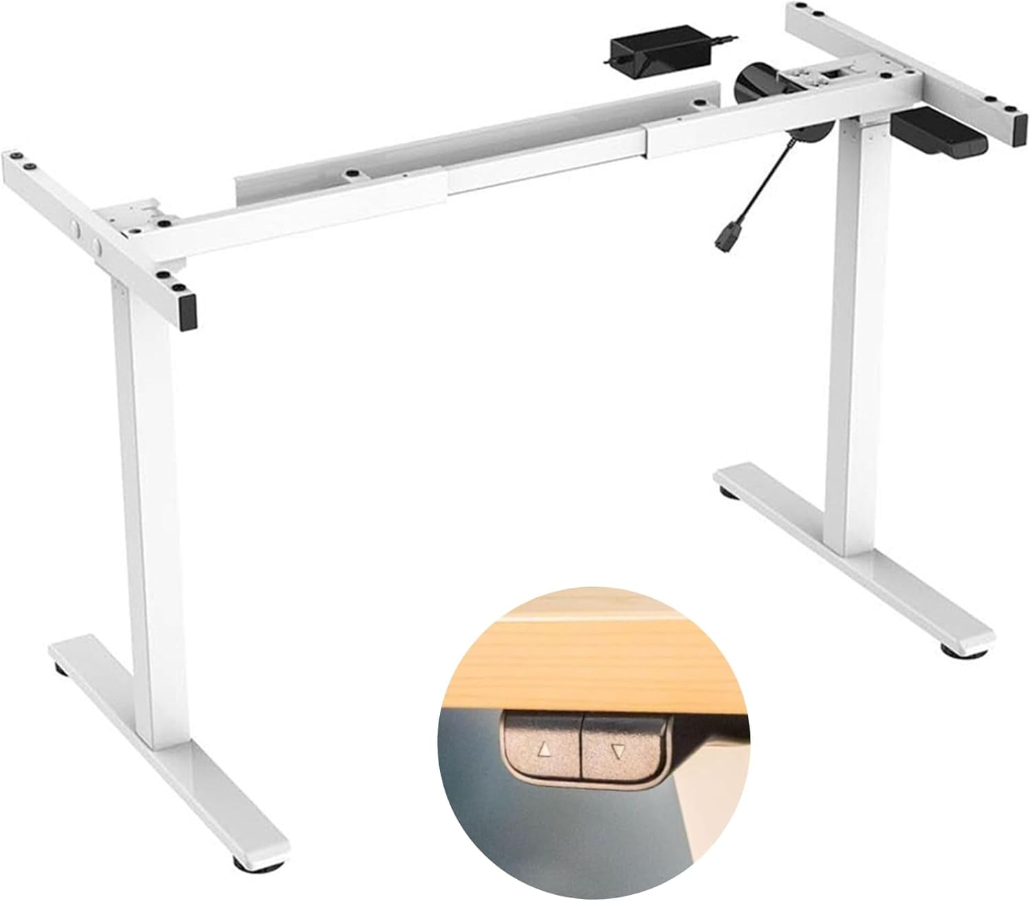 Stand-Up Desk Frame Electric Height-Adjustable – Dual Motor Two-Stage ...