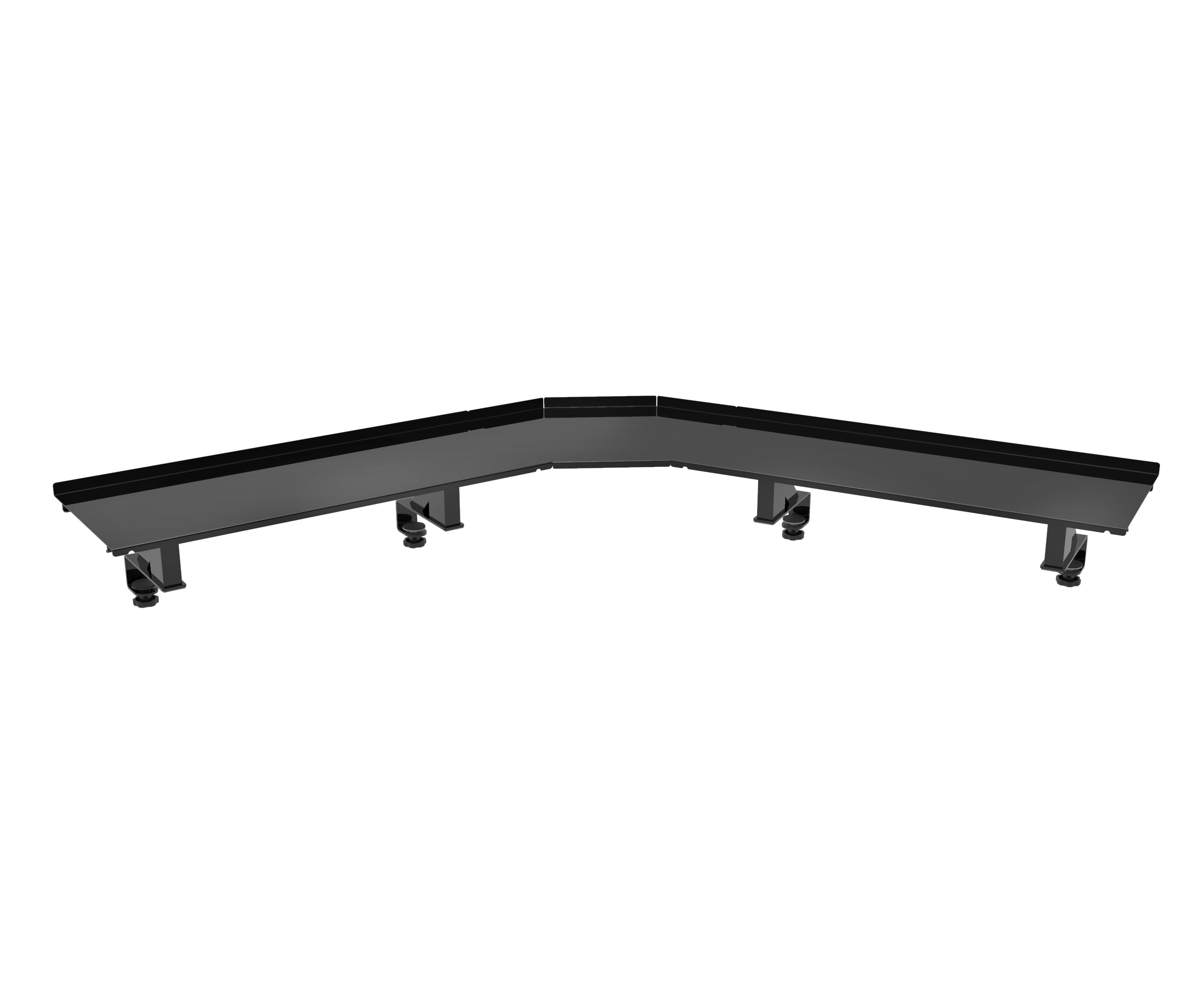 Stand Up Desk Store Clamp-On Adjustable Height Desk Shelf Monitor Stand ...