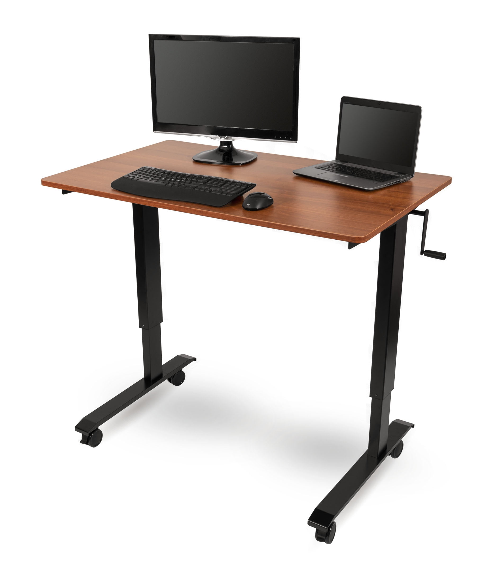 Stand Up Desk Store Crank Adjustable Height Rolling Standing Desk ...
