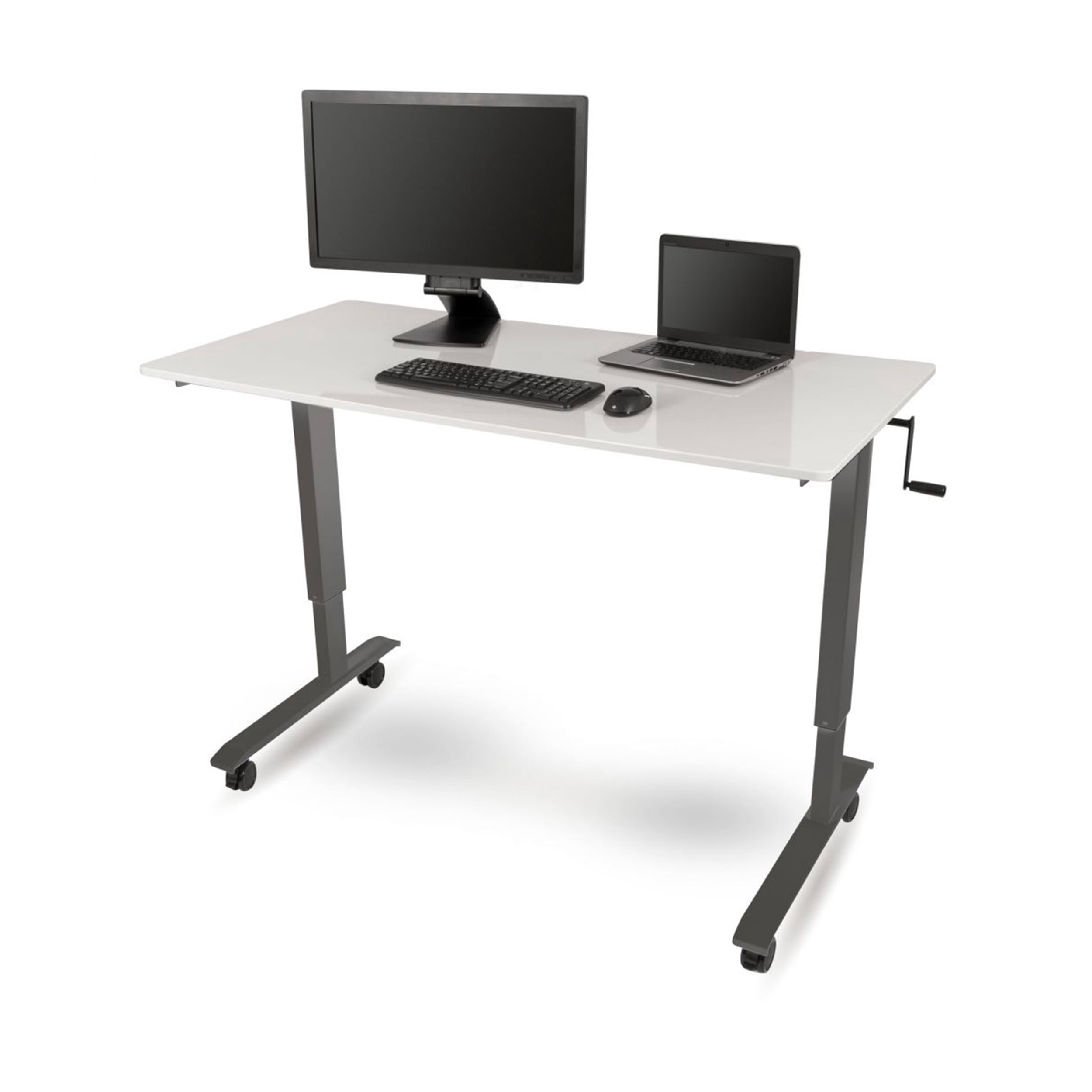 Stand Up Desk Store Crank Adjustable Height Rolling Standing Desk ...