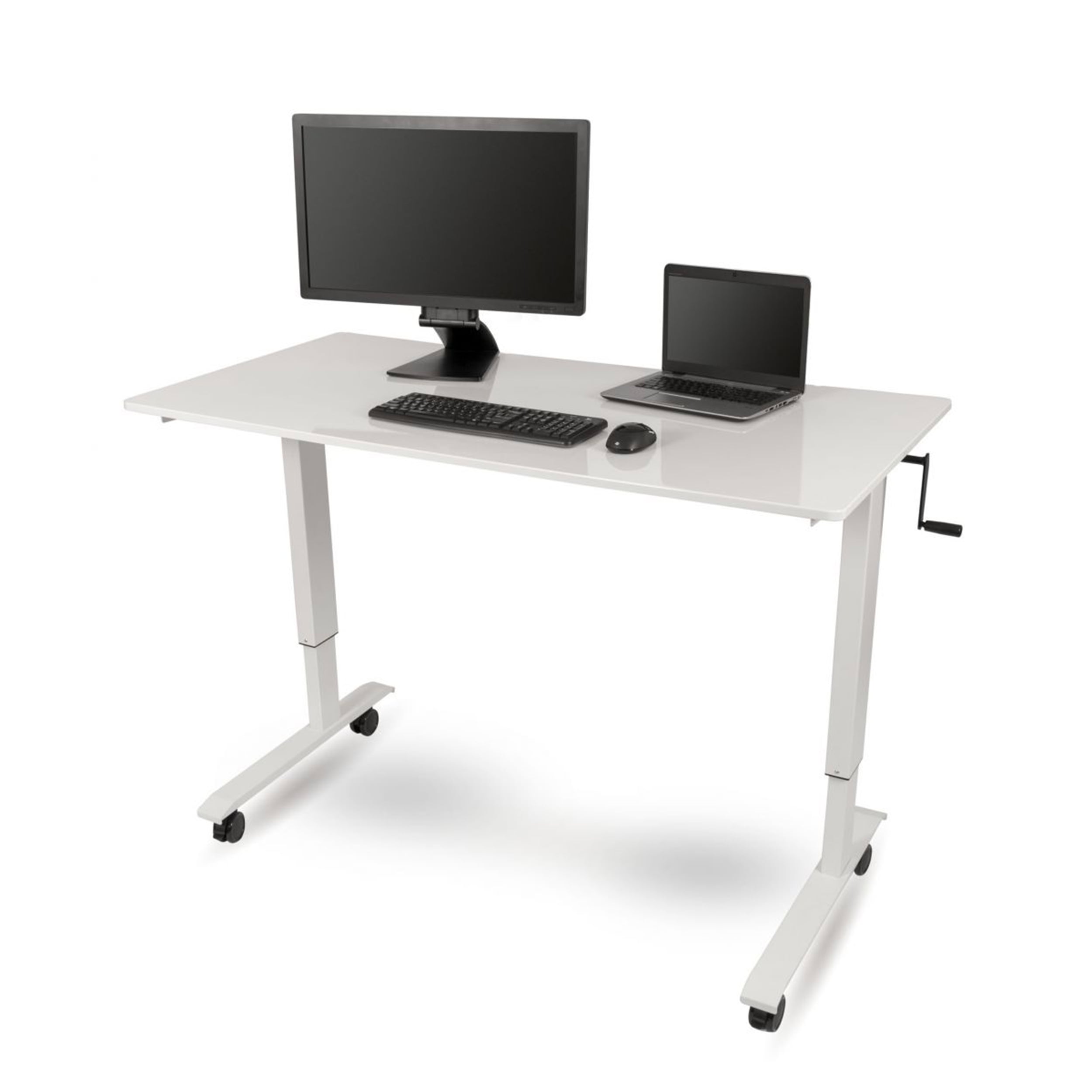 Stand Up Desk Store Crank Adjustable Height Rolling Standing Desk ...