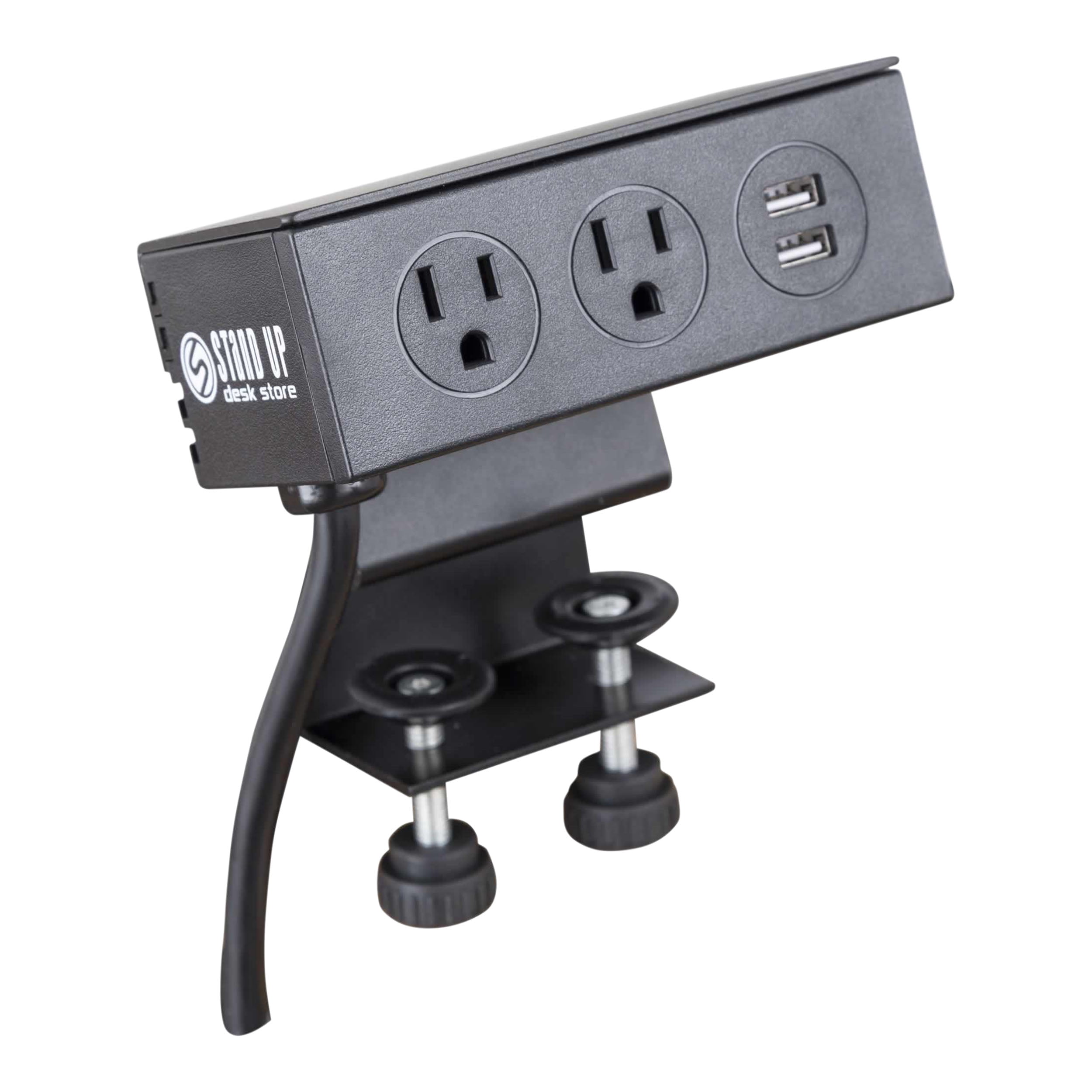 Stand Up Desk Store Charger Strip Plug, DeskPower Desktop Charging ...