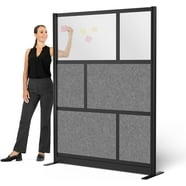 Luxor Freestanding Modular Room Divider Wall System with Built-in Cable ...