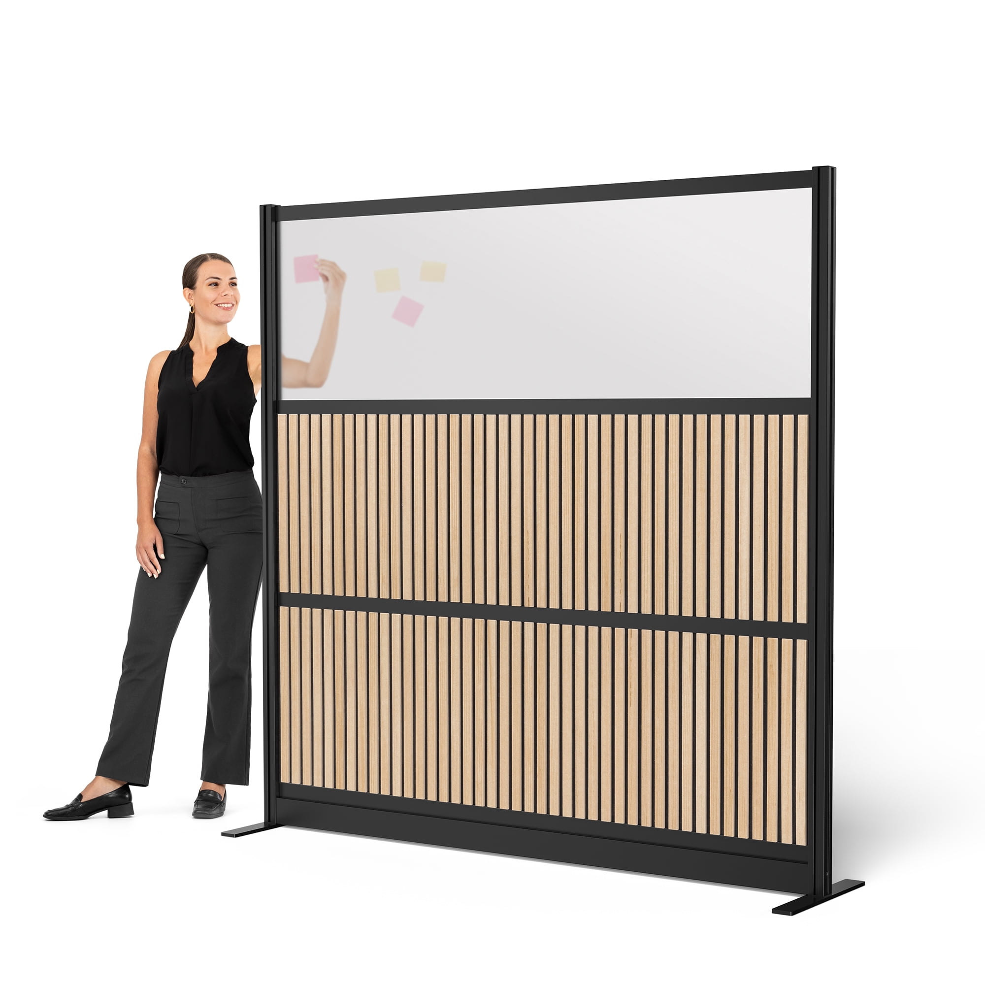 Stand Up Desk Store Grove 70x70” Modular Wall, Acrylic Partition ...