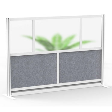Luxor Freestanding Modular Room Divider Wall System with Built-in Cable ...
